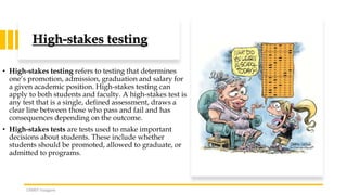 Low vs high-stakes tests | PPT