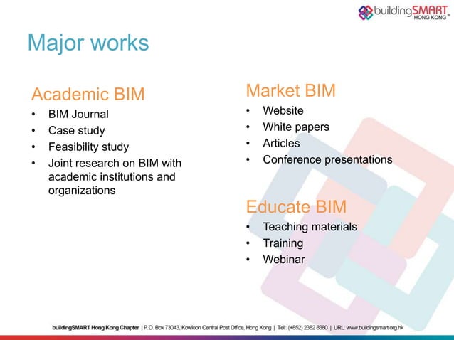 buildingSMART Hong Kong Introduction | PPT