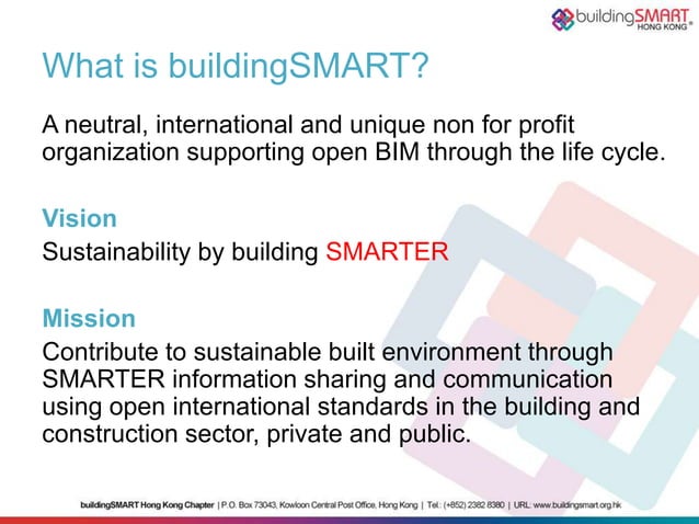buildingSMART Hong Kong Introduction | PPT