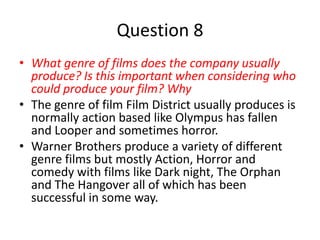 Low and high budget films[1] | PPT