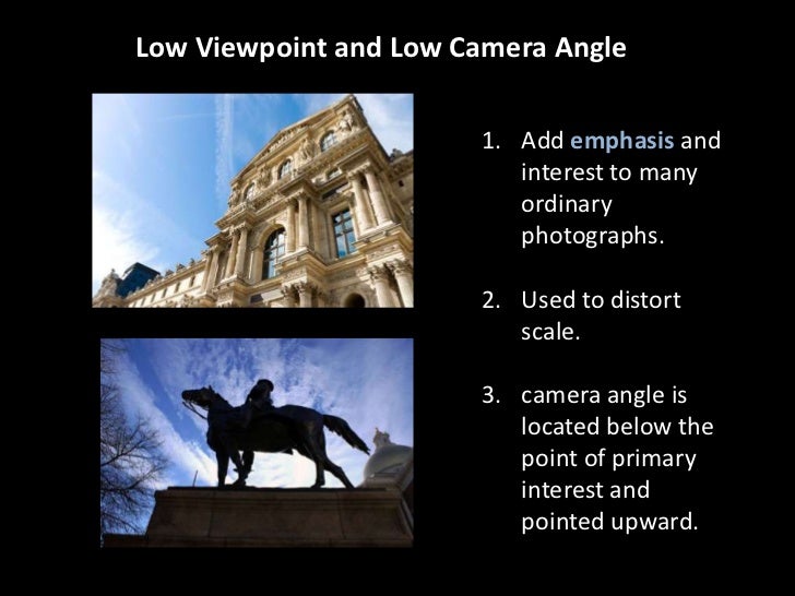Low and high viewpoint