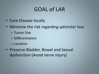 Low Anterior Resection | PPTX
