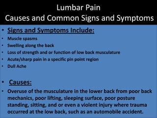 Low back dysfunction for acute and chronic injuries | PPT