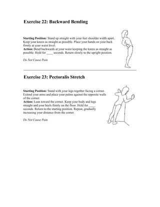 Low Back Exercise | PDF