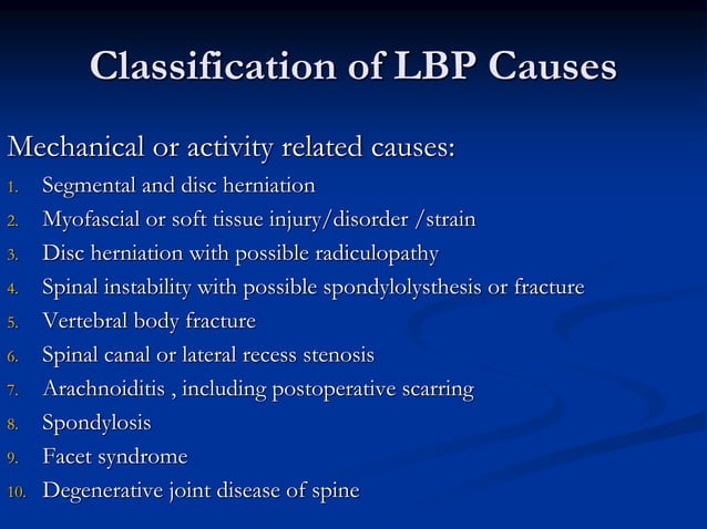Lowback injuries | PPT