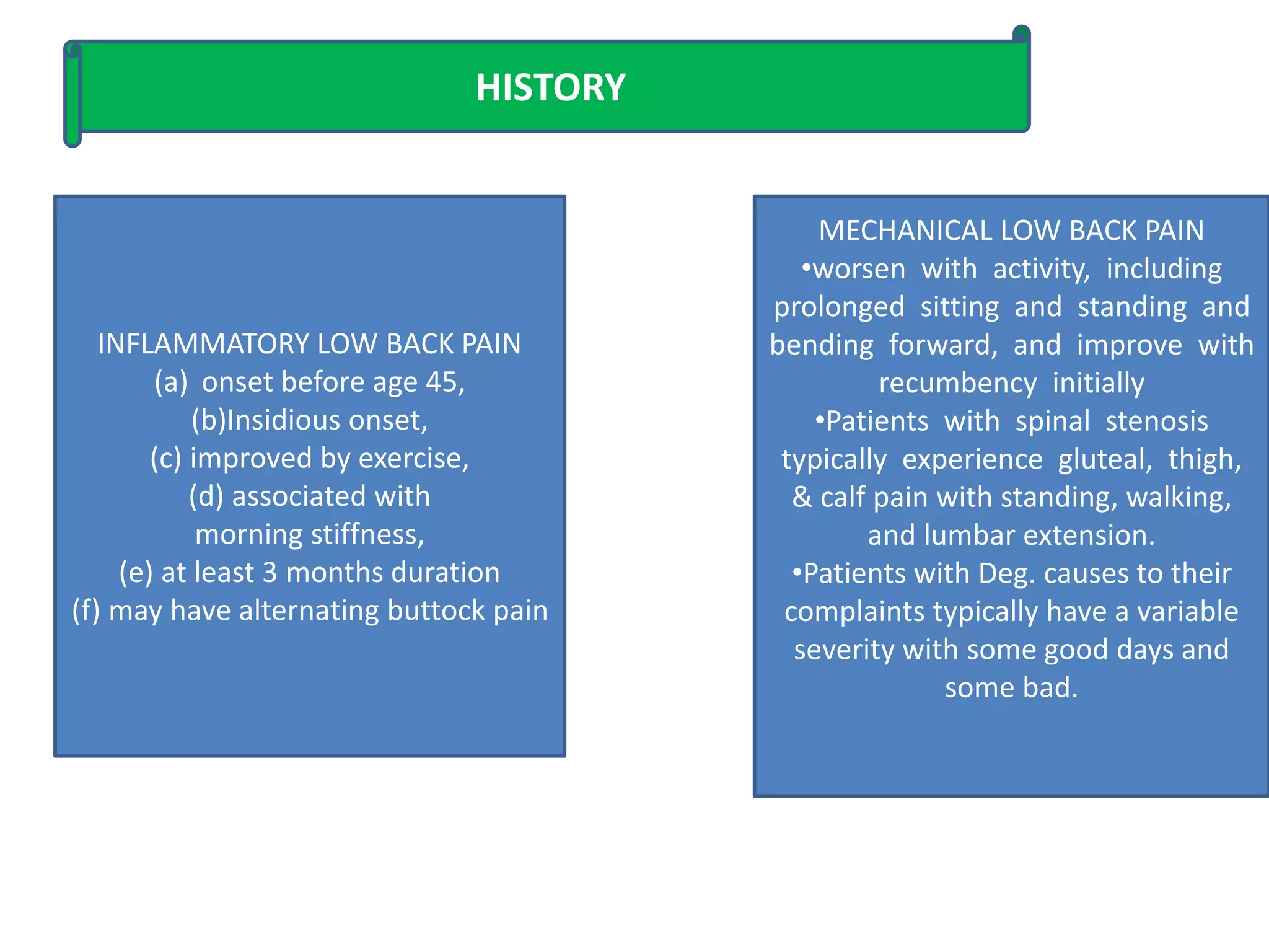 Low back pain | PPTX