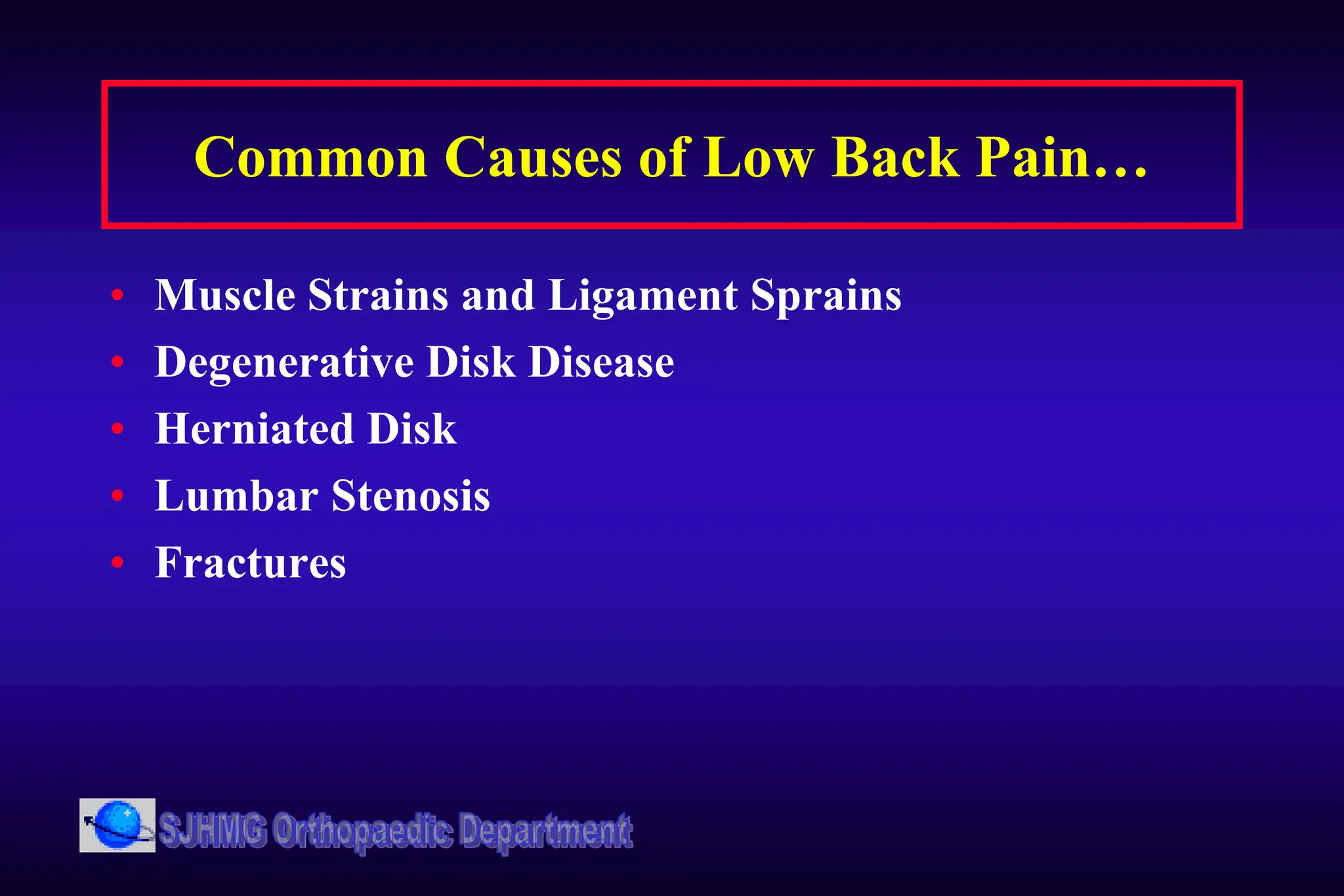 Low Back Pain abc A review of anatomy and treatment options for low ...