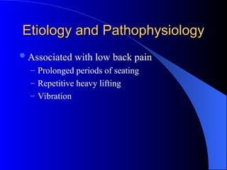 Low back pain Low back Pain Low Back Pain | PPT
