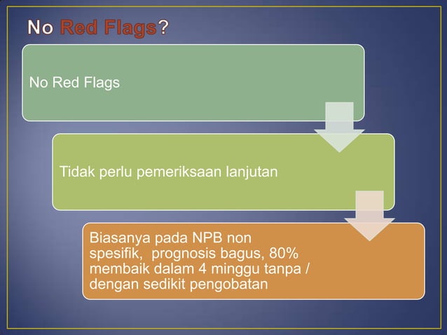 Low back pain, flags | PPTX