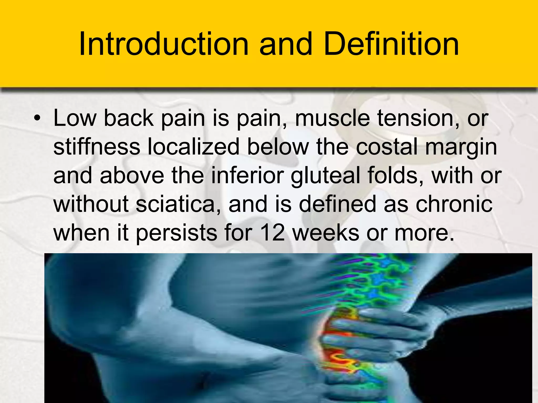 Low back pain (lumbago) | PPTX