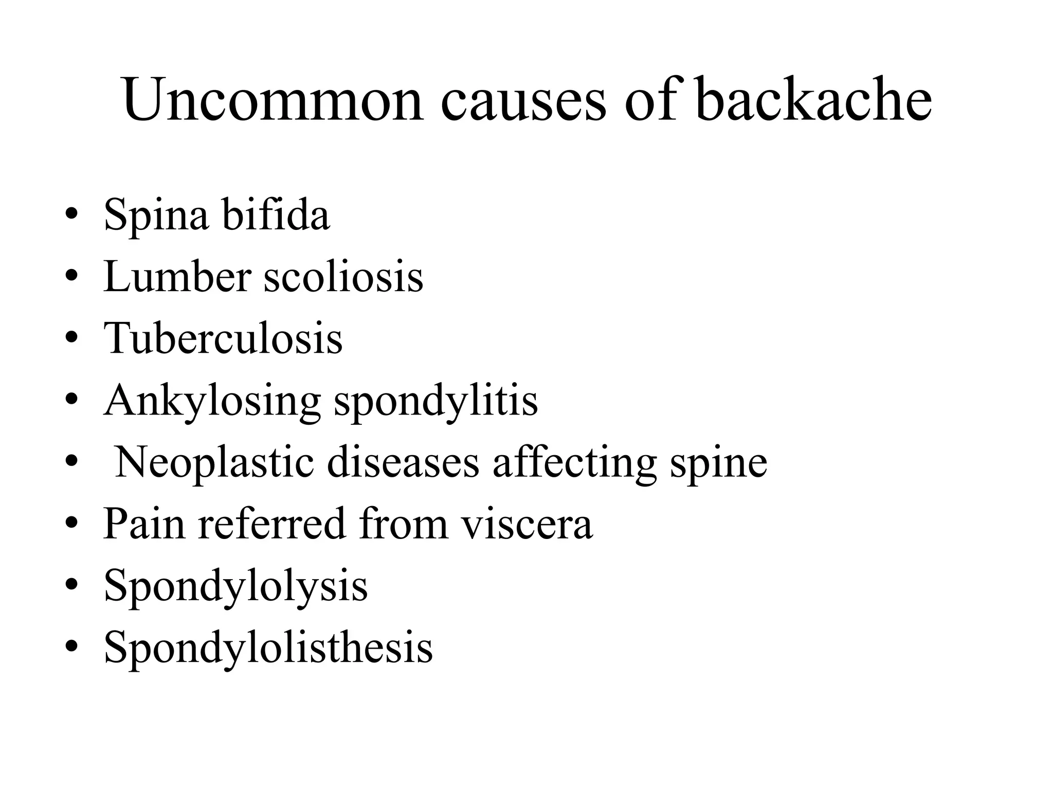 low back pain in orthopaedics dr dileep kumar | PPT