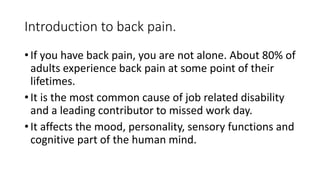 Low back pain package. | PPTX