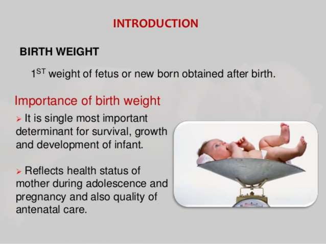 Low birth weight | PPT