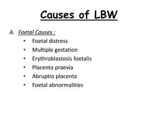 Low birth weight | PPTX