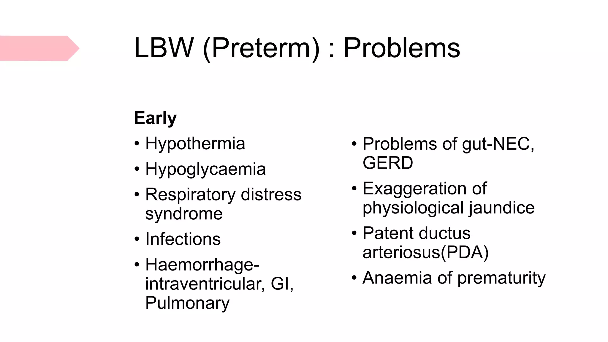 Low birth weight | PPTX