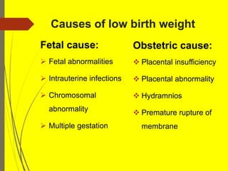 Low Birth weight baby presentation slide.ppt