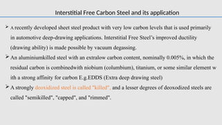 classification of different grades of steel | PPTX