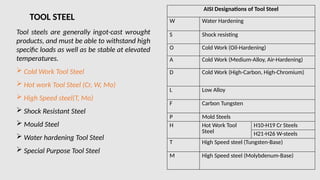 classification of different grades of steel | PPTX