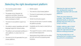 Low code application platforms | PPTX