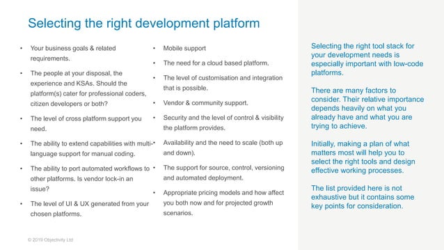 Low code application platforms | PPTX | Web Development | Internet