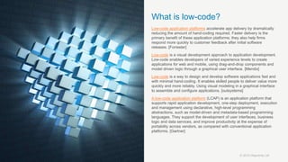 Low code application platforms | PPTX