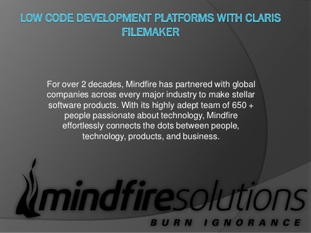 Low Code Development Platforms with Claris FileMaker