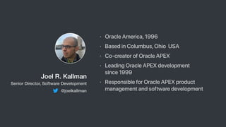 Low Code Meets the Enterprise - Low Code AppDev with Oracle APEX | PPT