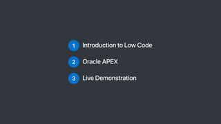 Low Code Meets the Enterprise - Low Code AppDev with Oracle APEX | PPT