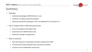 Low coding and MSTR Robotics.pptx