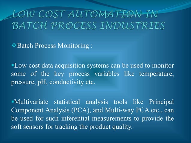 Low cost automation | PPTX