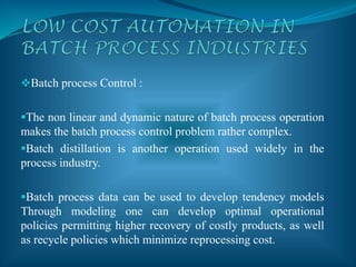Low cost automation | PPTX