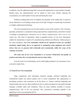 Low cost automation | PDF