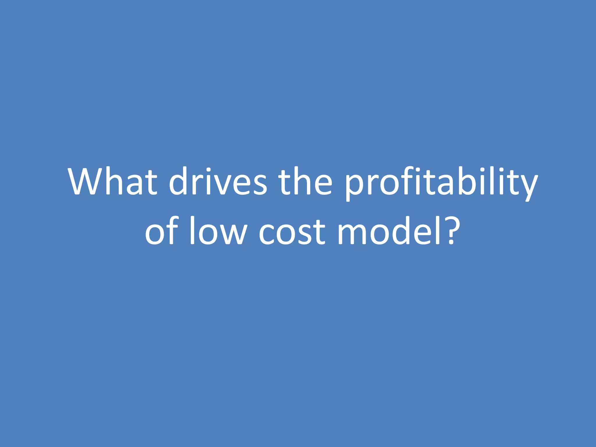 Low cost business models - overview | PDF