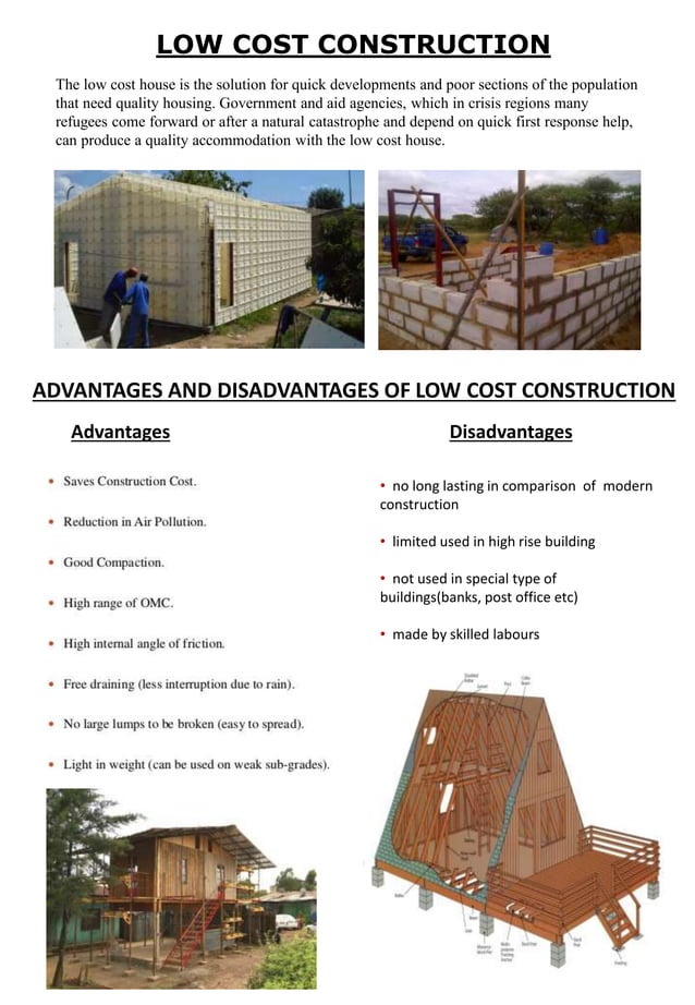 Low cost construction | PPTX