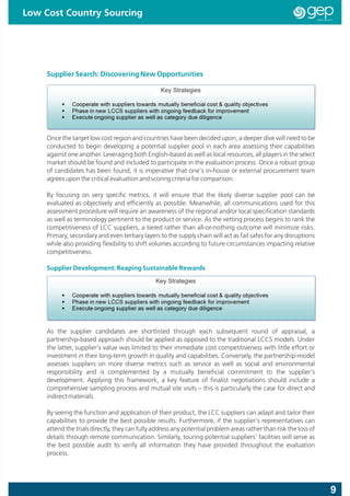 White Paper: Low cost country sourcing – navigating unchartered ...