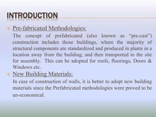 Low cost houisng and alternate building materials | PPTX