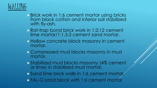 Low cost residential building using locally available materials | PPTX