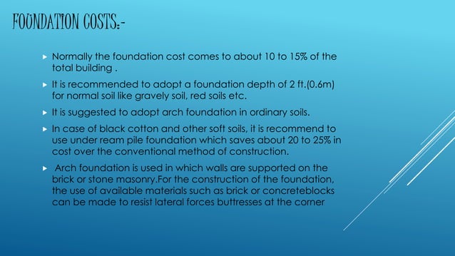 Low cost residential building using locally available materials | PPTX
