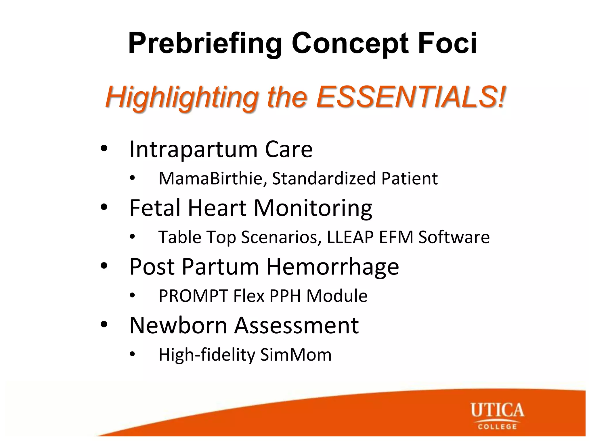 Creating a Low Cost Obstetric Clinical Immersion Simulation for Medical ...