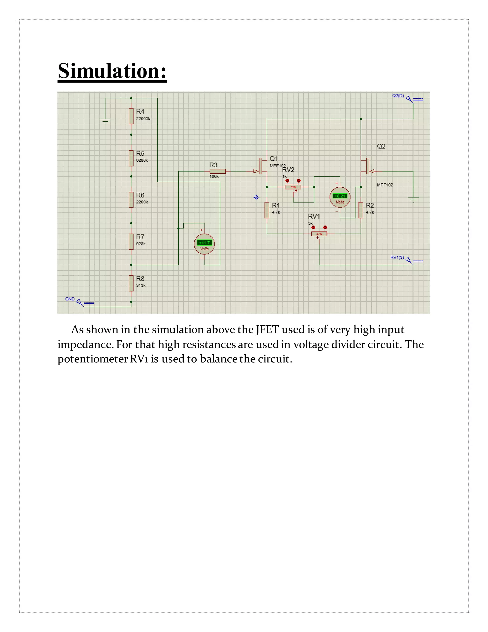 Low drift high impedance jfet dc voltmeter | PDF Low drift high impedance jfet dc voltmeter | PDF