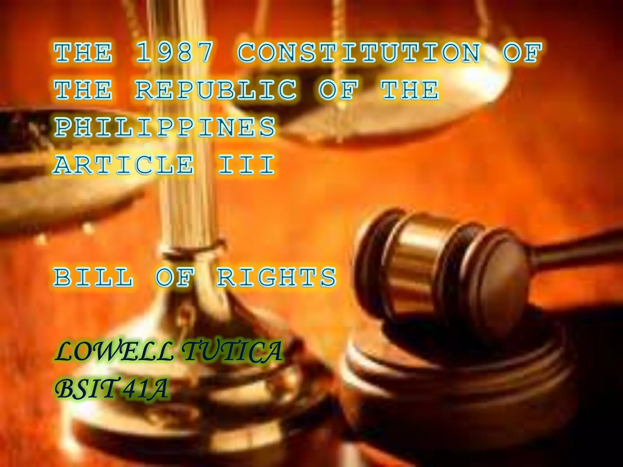 section 1-3 Bill of rights | PPTX