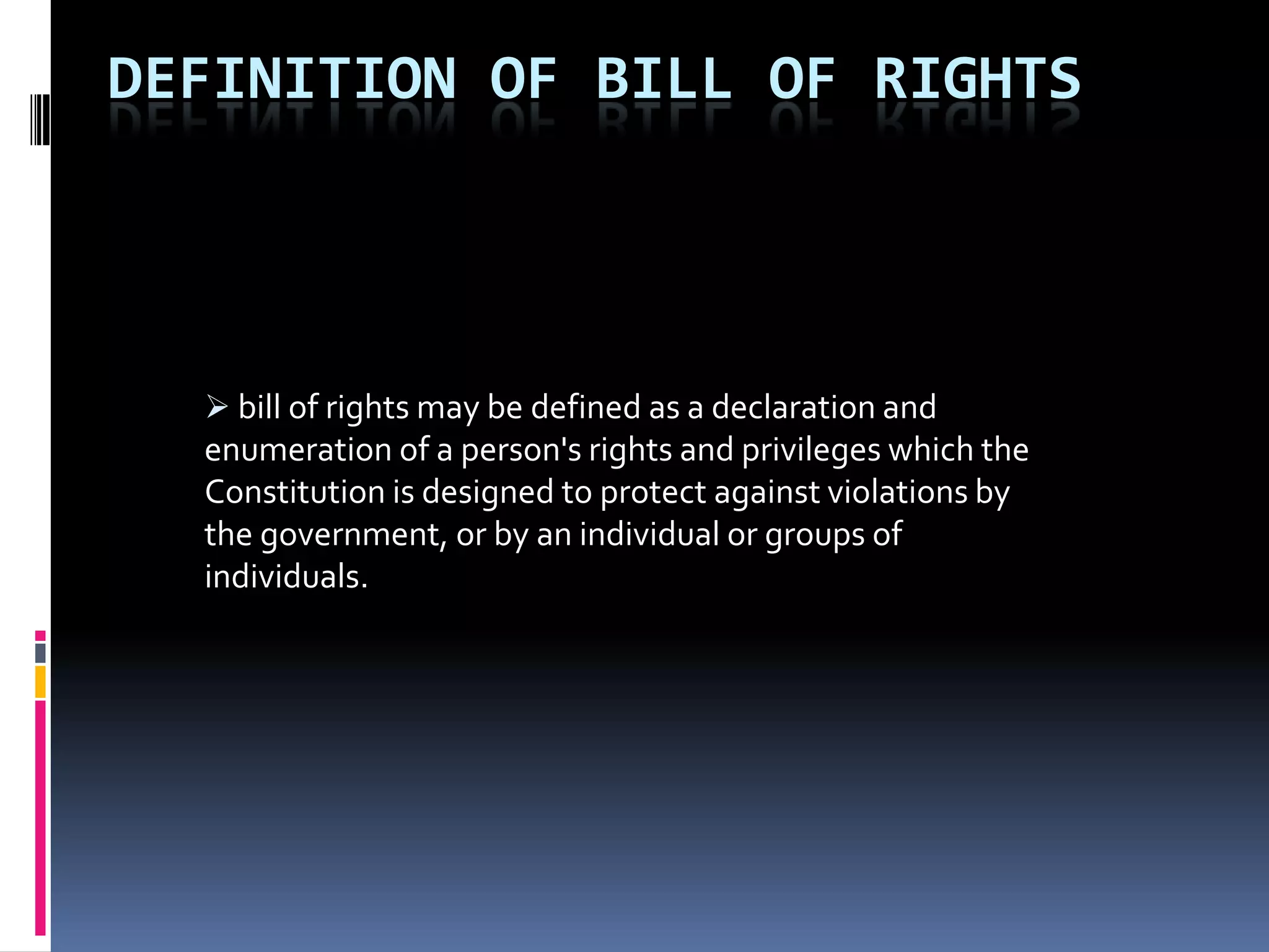 section 1-3 Bill of rights | PPTX