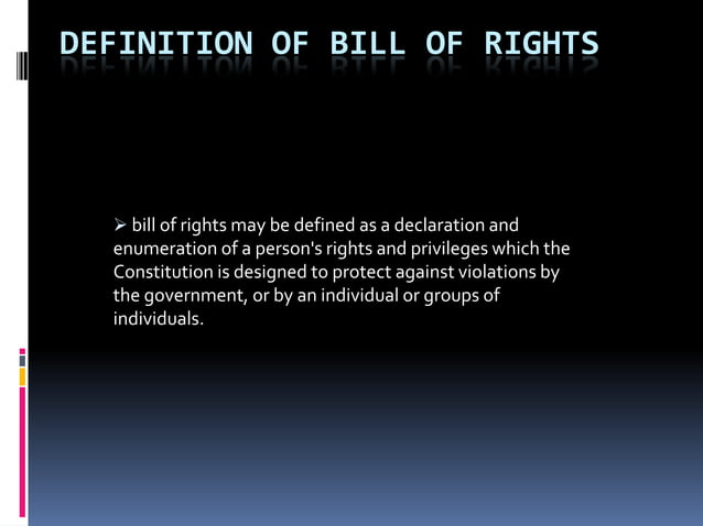 section 1-3 Bill of rights | PPT