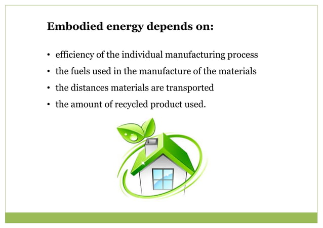 Low embodied energy | PPTX | Woodworking | Arts and Crafts