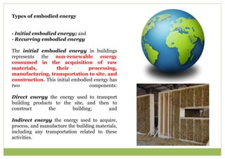 Low embodied energy | PPTX