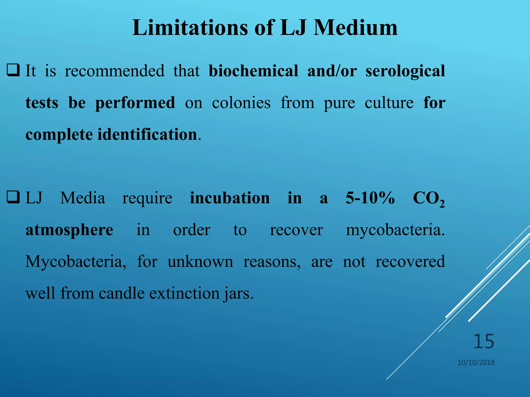 Lowenstein jensen medium | PPTX