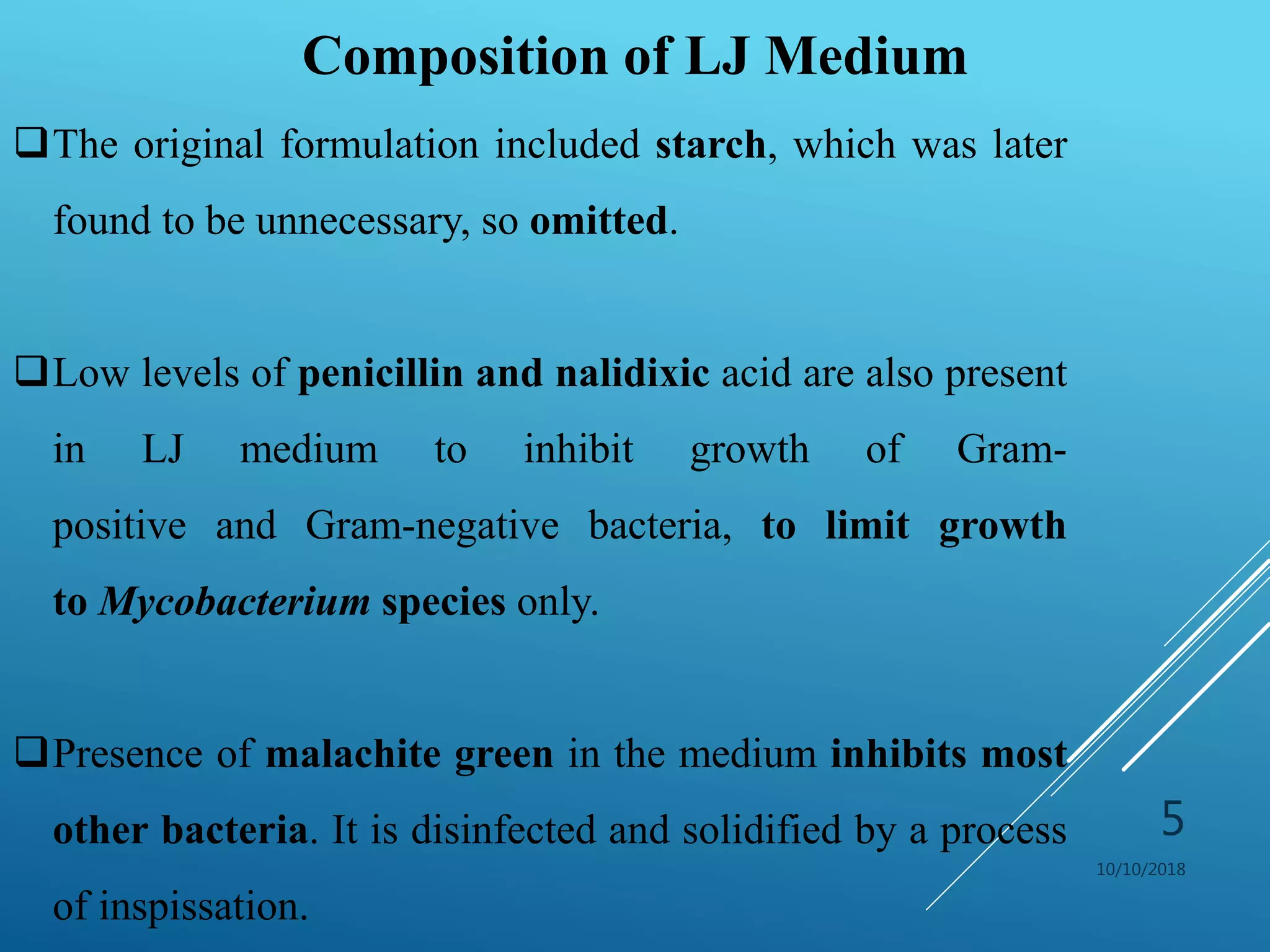 Lowenstein jensen medium | PPTX