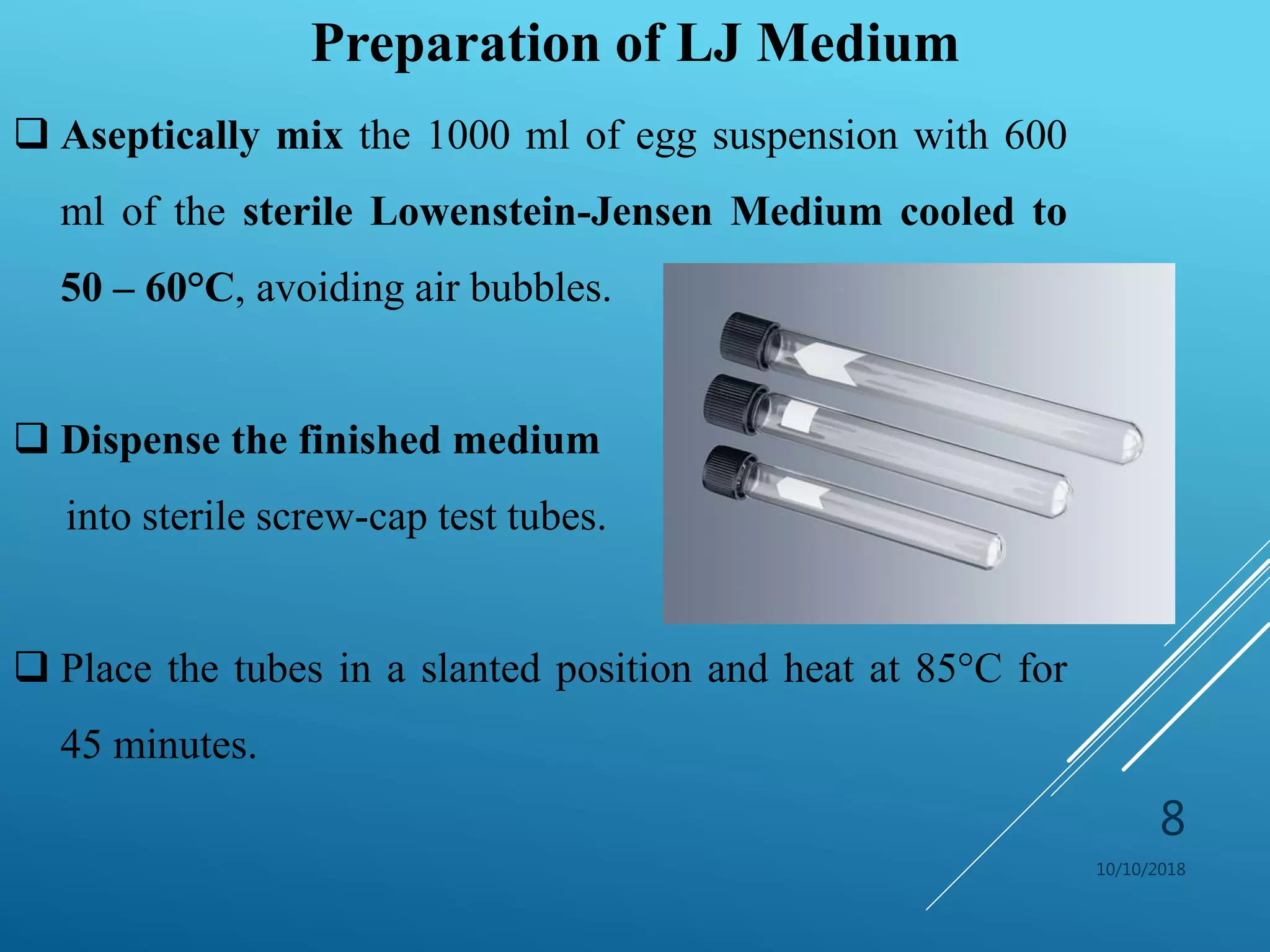 Lowenstein jensen medium | PPTX