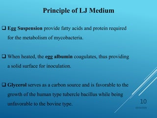Lowenstein jensen medium | PPTX