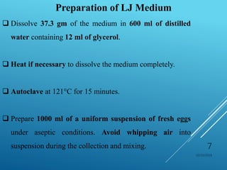 Lowenstein jensen medium | PPTX